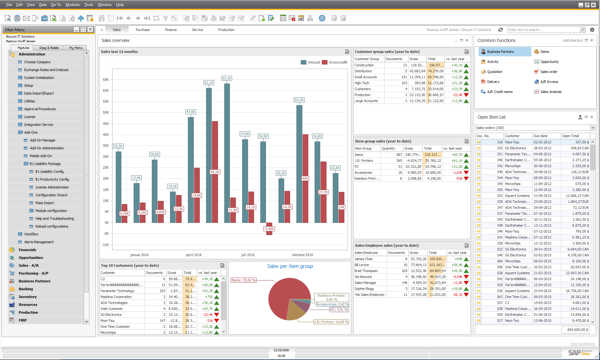 SAP Business One Software INFOASIA SAP ERP - MES - MRP - APS