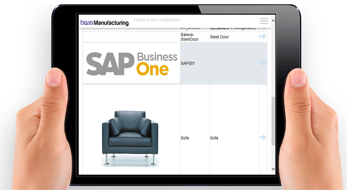 Product configurator INFOASIA SAP ERP - MES - MRP - APS